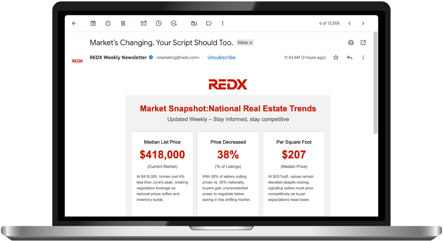 Real Estate Newsletter | Weekly Stats, and Tips - REDX