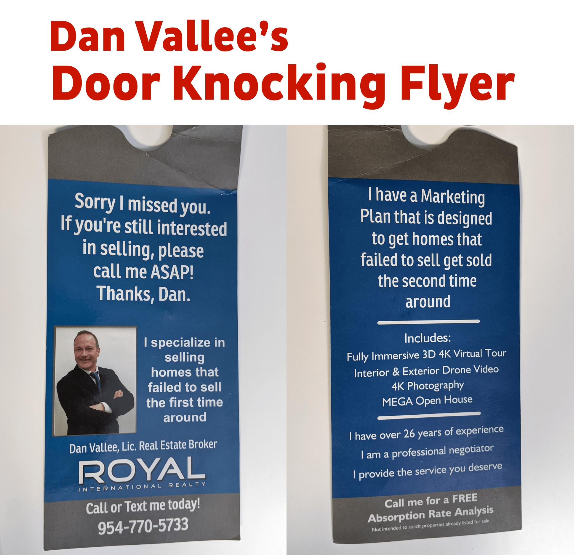 Live Door Knocking With Dan Vallee New Expired Leads REDX